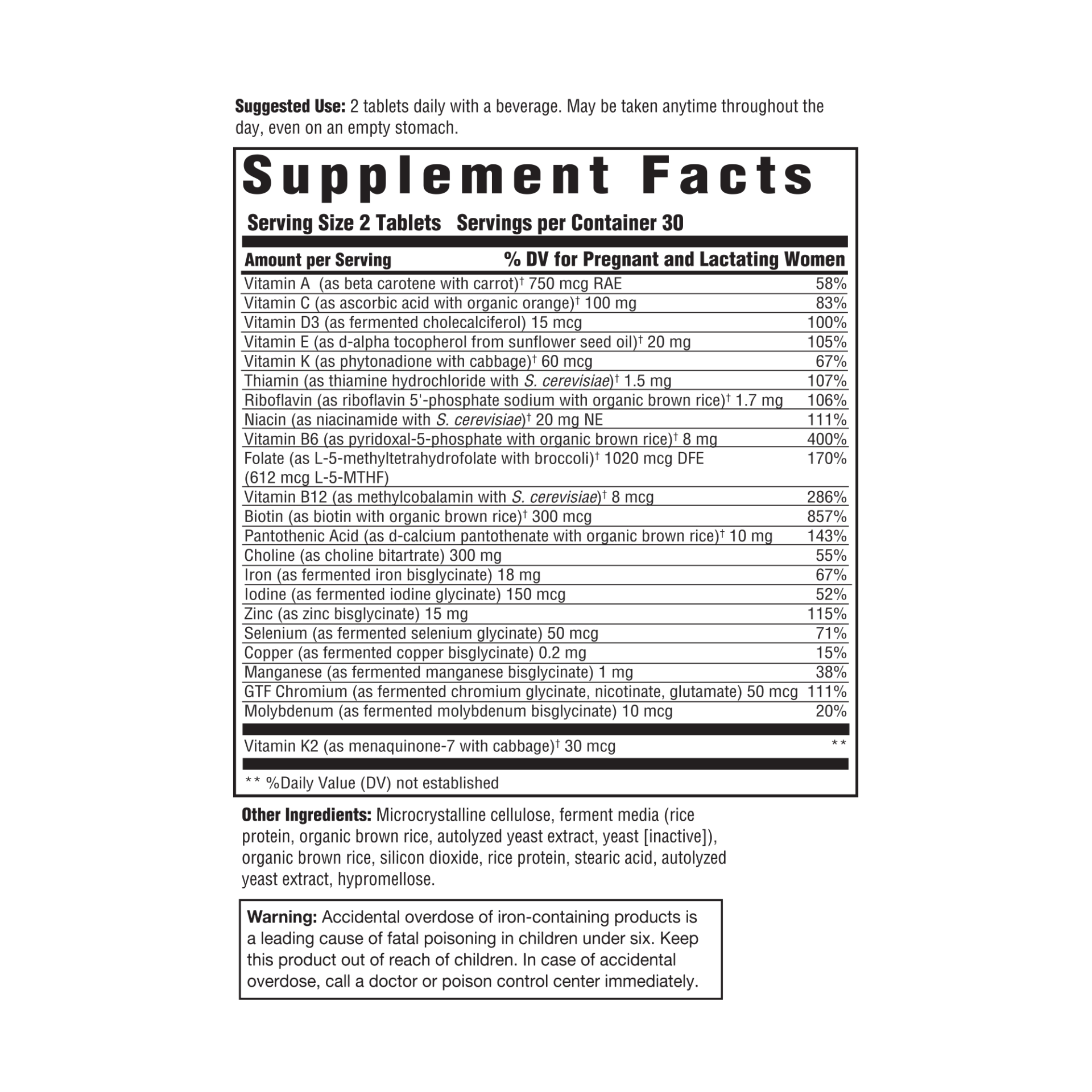Innate Response Formulas - Baby & Me™ Multivitamin | Fallon Wellness